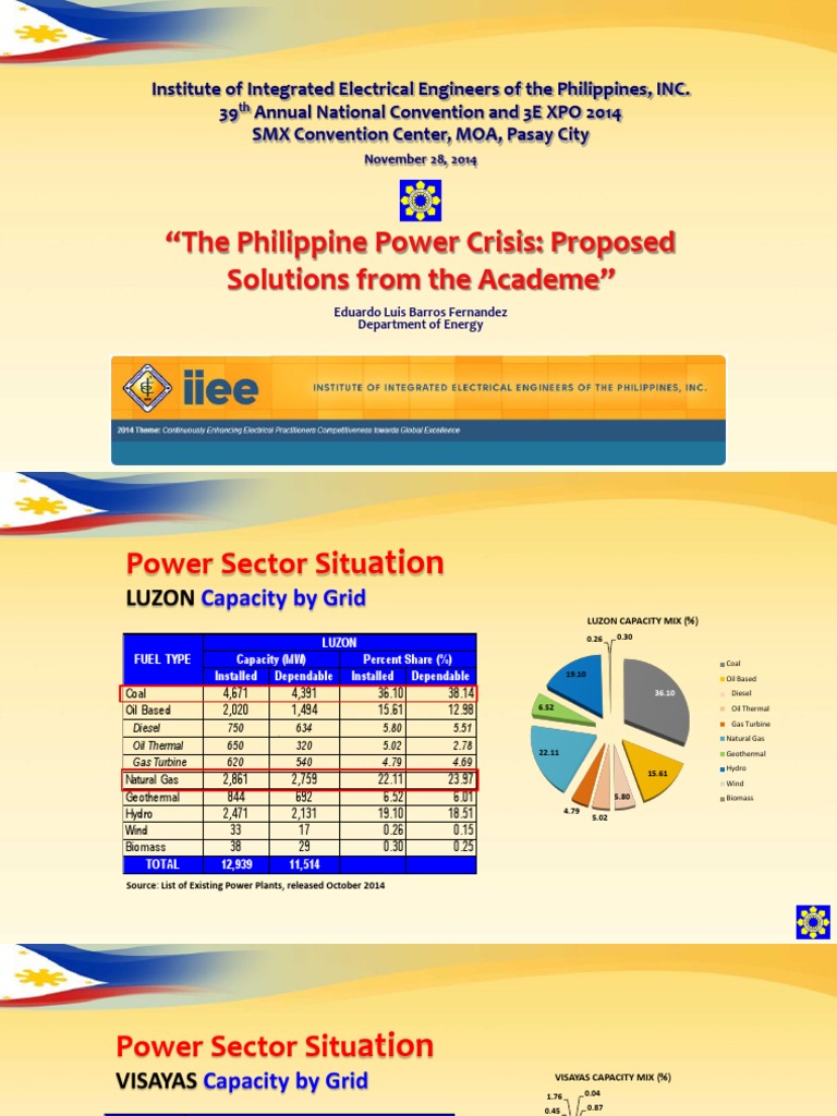 The Philippine Power Crisis: Proposed Solutions From The Academe | PDF ...