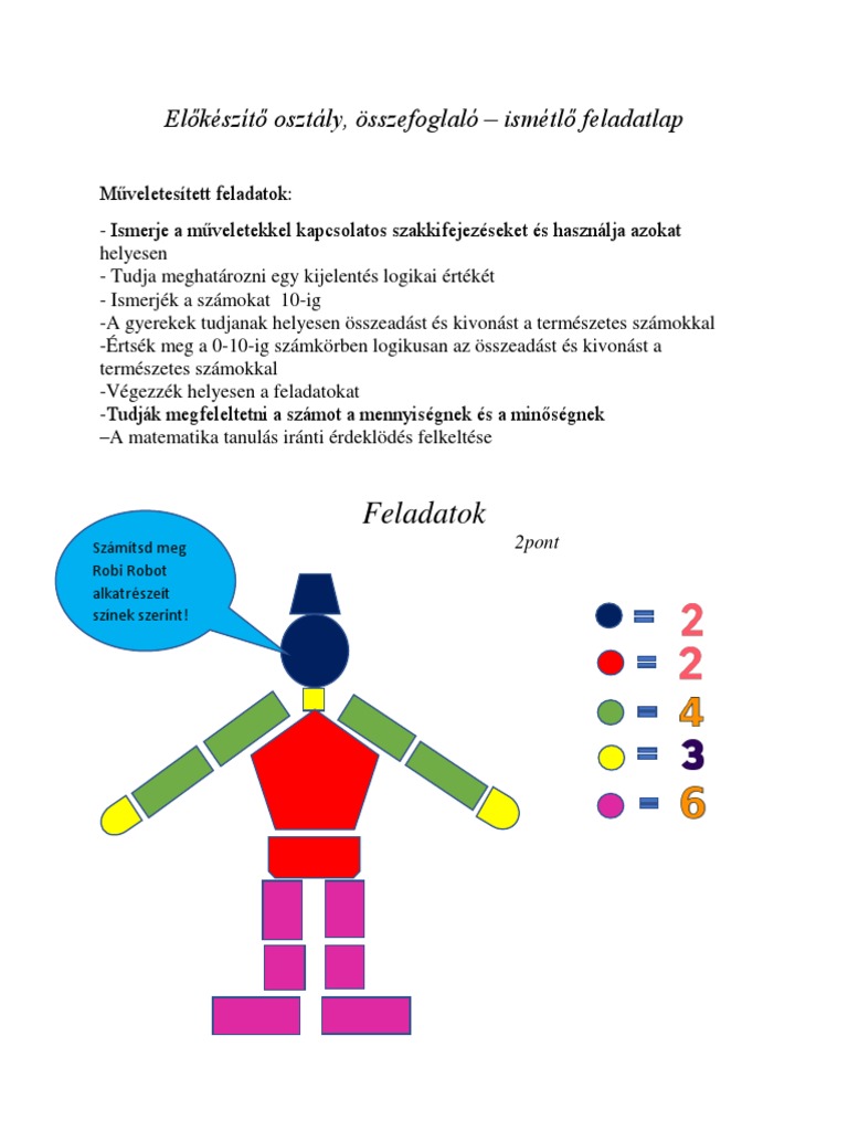 Előkészítő-Osztály Feladatok Megoldások | PDF