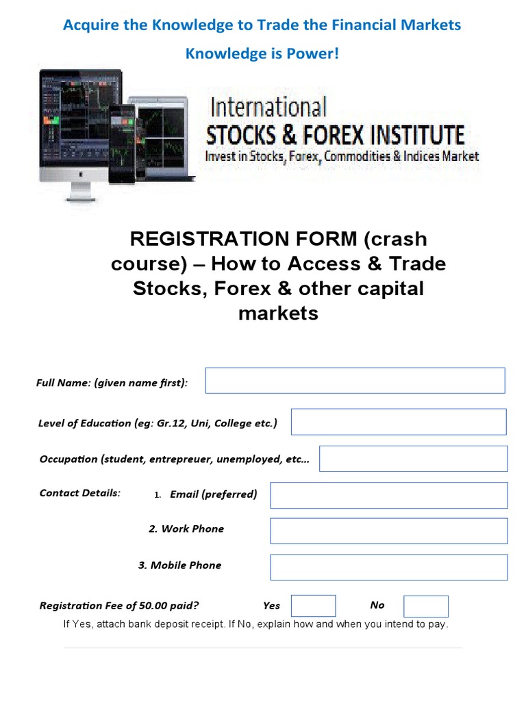 Pom Registration Form 2019 | PDF | Foreign Exchange Market | Investing