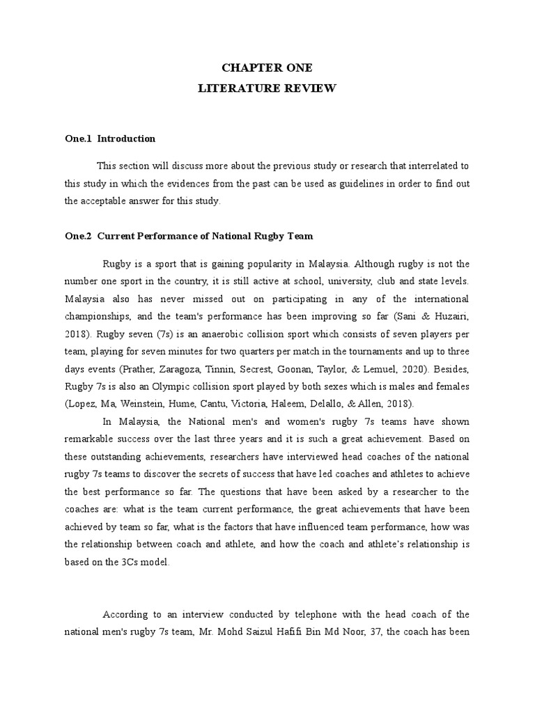 Chapter One Literature Review | PDF | Interpersonal Relationships ...