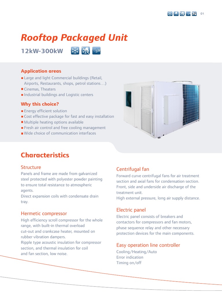 Rooftop Packaged Unit | PDF | Building Insulation | Heating ...