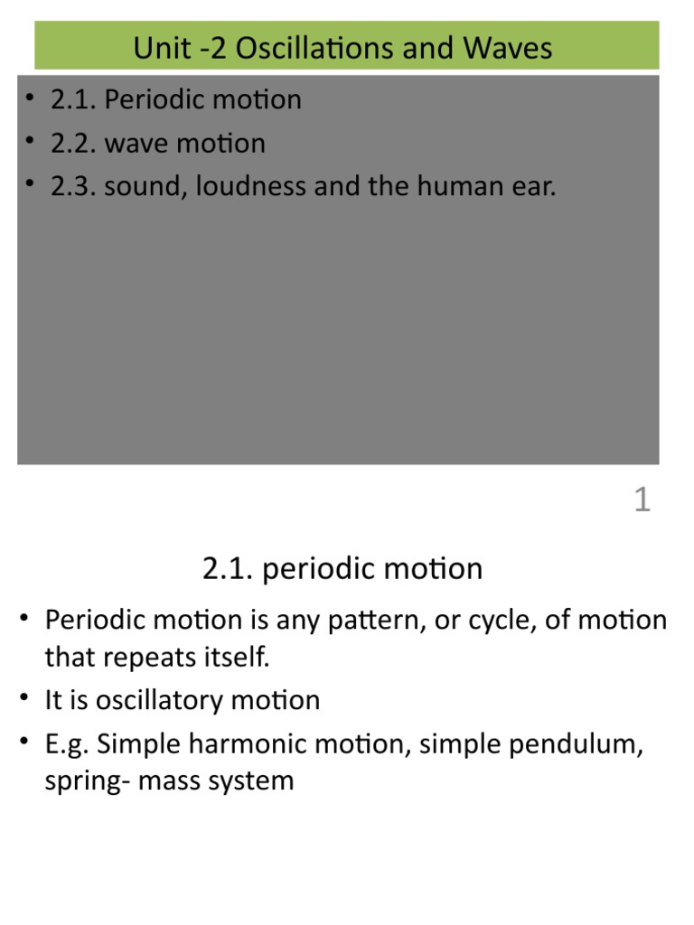 12 Unit - 2 PPT Oscillations and Waves 2008 | PDF | Waves | Resonance