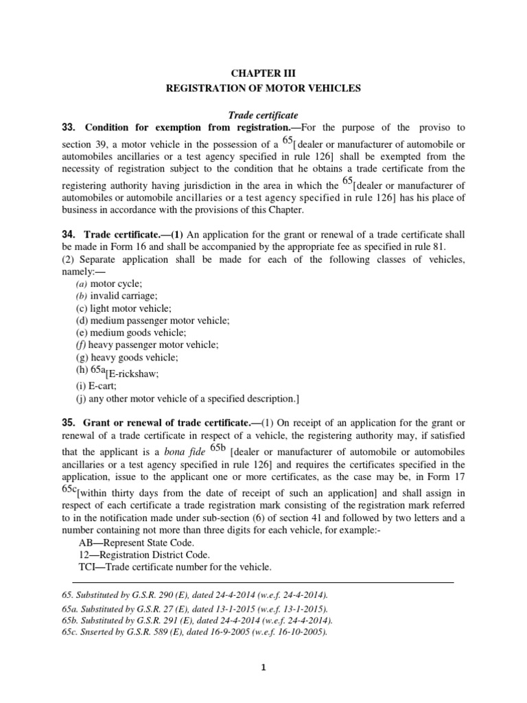 Trade Certificate: (F) Heavy Passenger Motor Vehicle | PDF | Vehicle ...