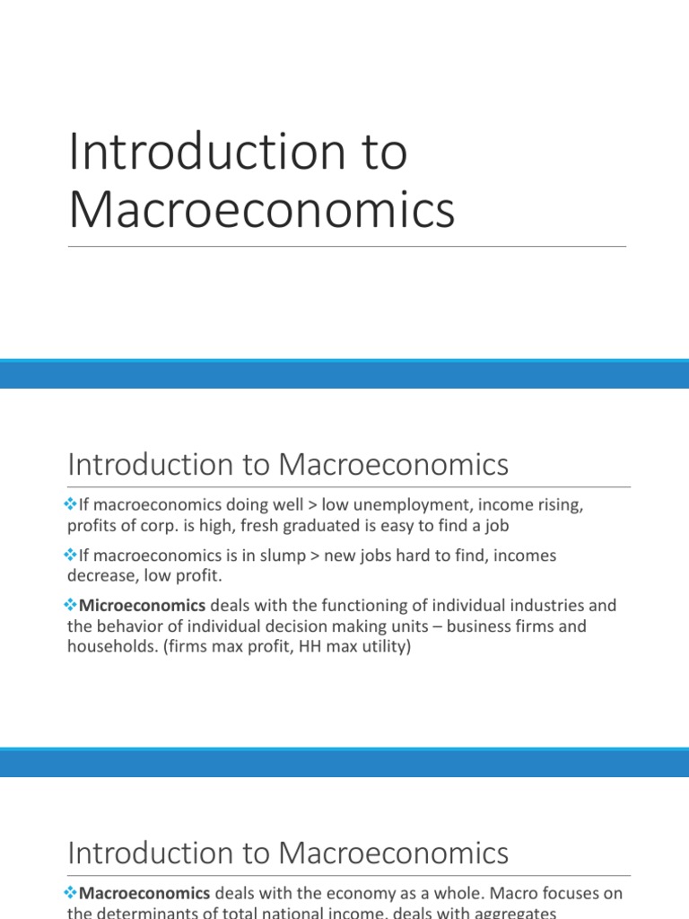 Introduction To Macroeconomics PDF | PDF | Macroeconomics | Fiscal Policy
