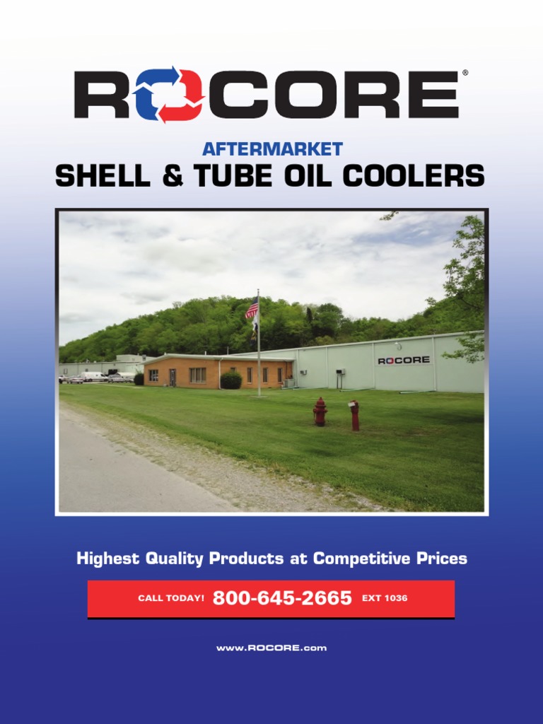Rocore Oil Coolers Overview | PDF | Radiator | Pipe (Fluid Conveyance)