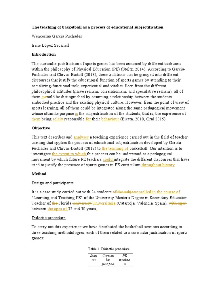 Abstract - The Teaching of Basketball As A Process of Educational ...