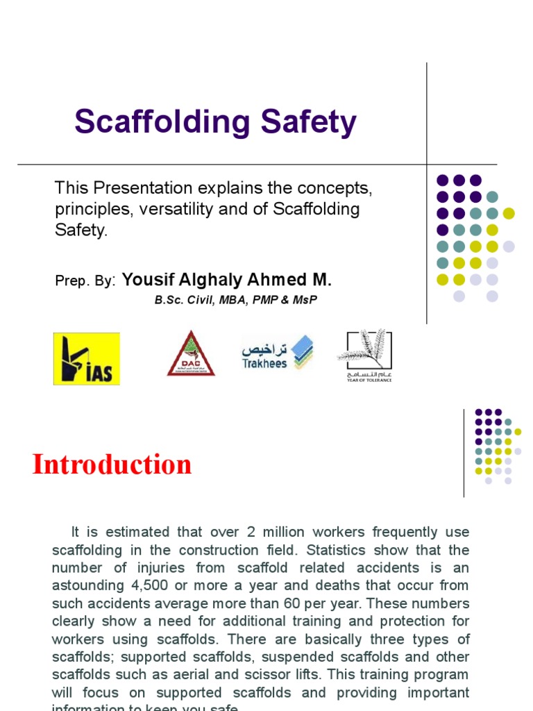 Scaffolding Safety - Yousif | PDF | Scaffolding | Manufactured Goods