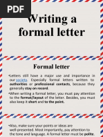 Formal Letter Writing - Grade 4 | PDF | Human Communication