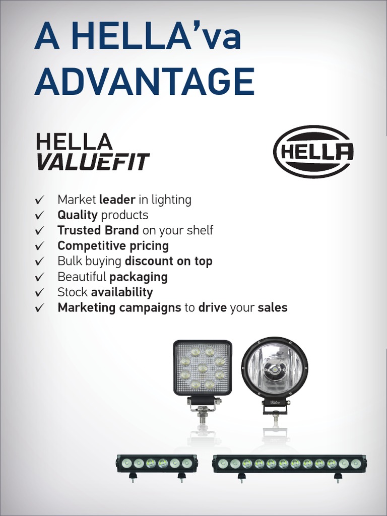 A Hella'Va Advantage: Leader in Lighting | PDF | Light Emitting Diode ...