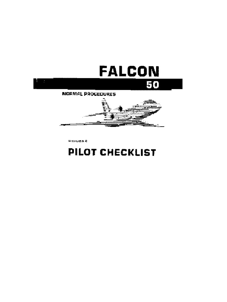 DA-50 Checklist and Performance | PDF