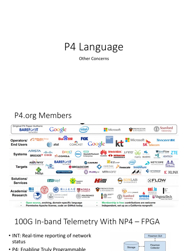 P4 Language: Other Concerns | PDF