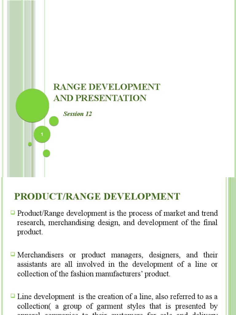 Session 12. Range Presentation | PDF | Prototype | Fashion