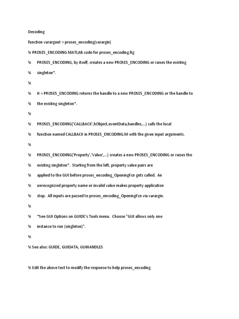 Decoding-WPS Office | PDF | Command Line Interface | Matlab