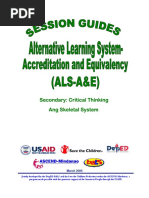 Skeletal System Tagalog English With Images | PDF