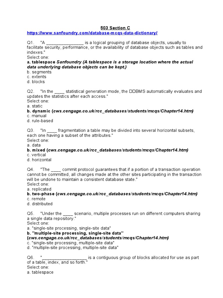 Data Underlying Database Objects Can Be Kept.) | PDF | Replication (Computing) | Databases