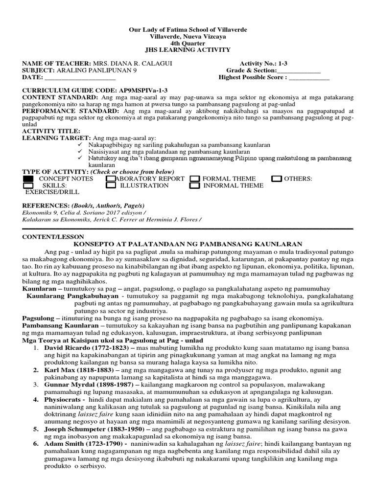 Modular-Lesson - Template-AP 9 2-1 | PDF