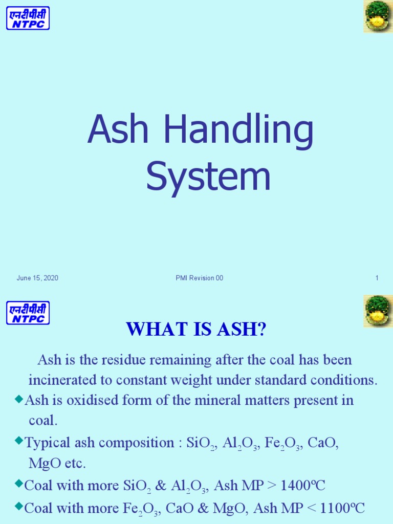 Ash Handling System in Power Plants | PDF | Fly Ash | Chemistry