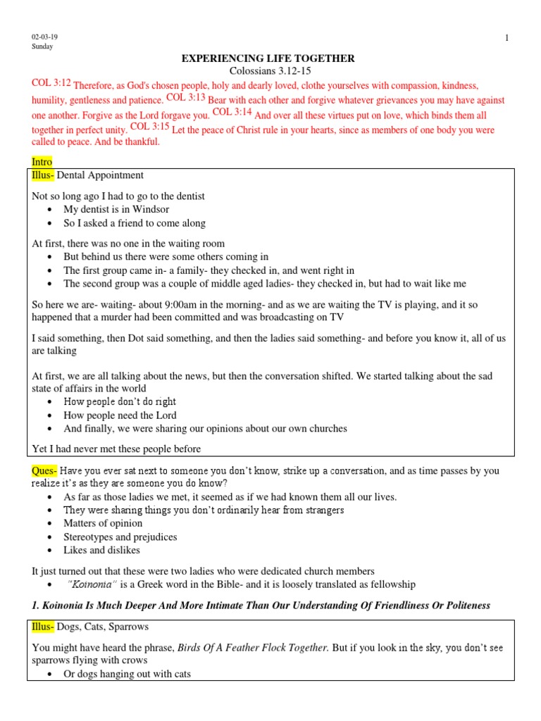 Experiencing Life Together | PDF | Eclipse | Jesus