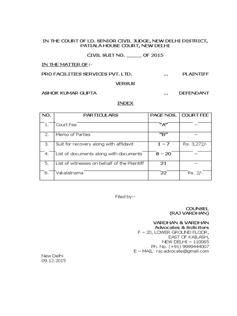 14 Ashok Kumar Gupta | PDF | Lawsuit | Affidavit