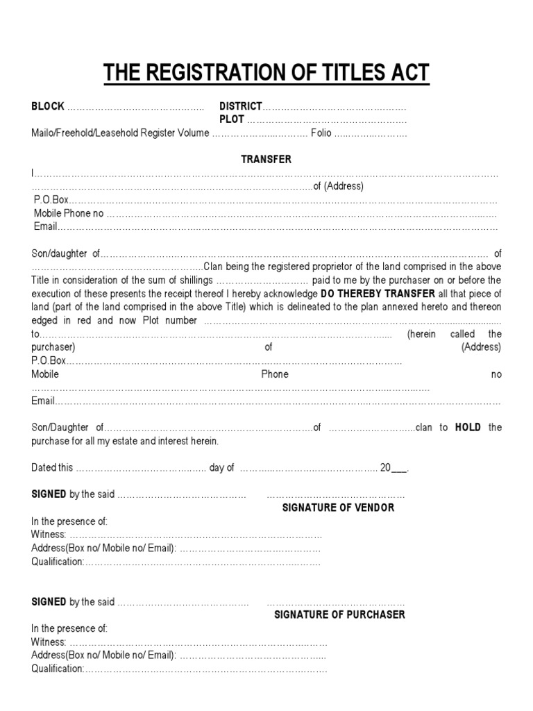 Land Transfer Forms 2015 PDF | PDF | Land Law | Urban