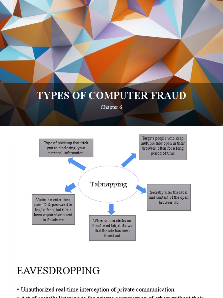 Types of Computer Fraud and Abuse Techniques | PDF | Security ...