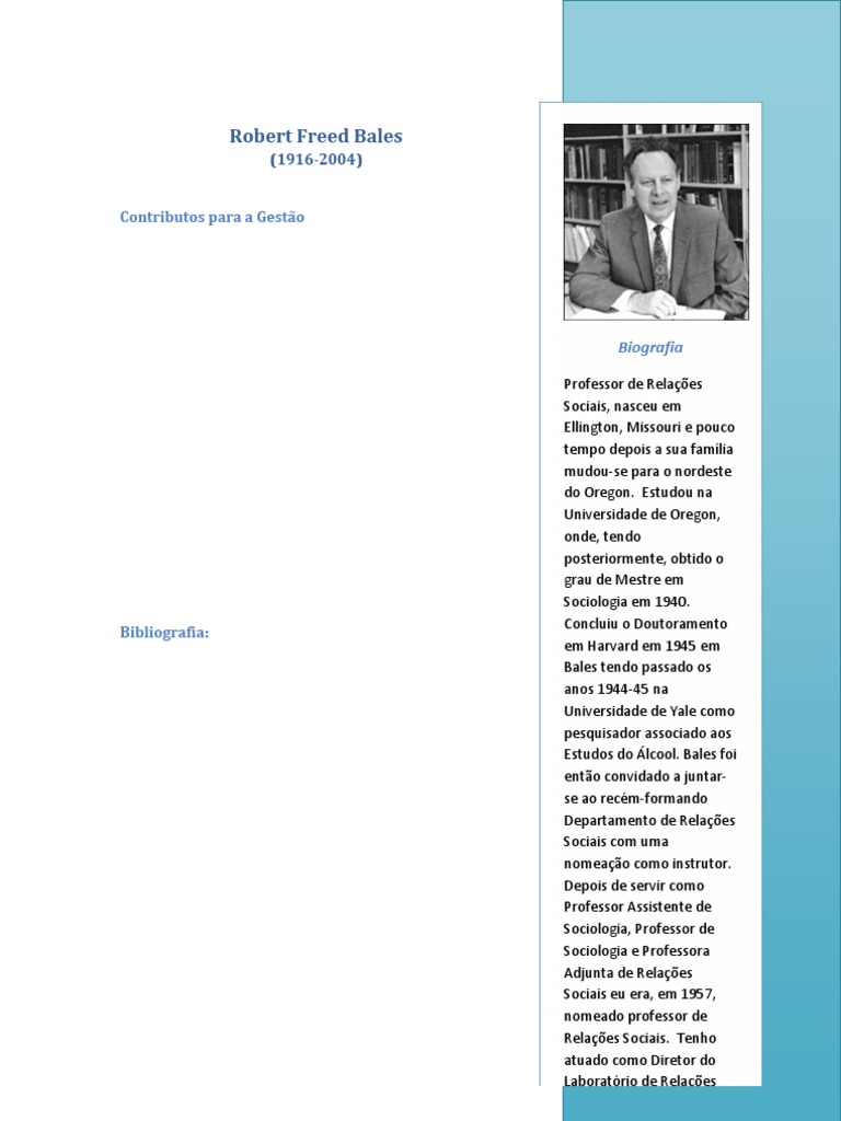 Robert Freed Bales | PDF