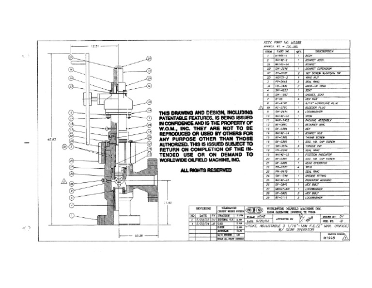 Choke Manifold Adjustable Choke | PDF