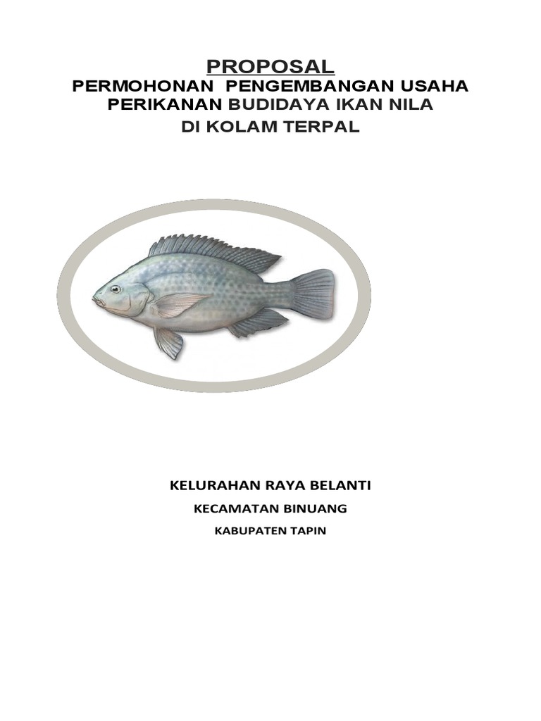 Proposal Budidaya Ikan Nila | PDF