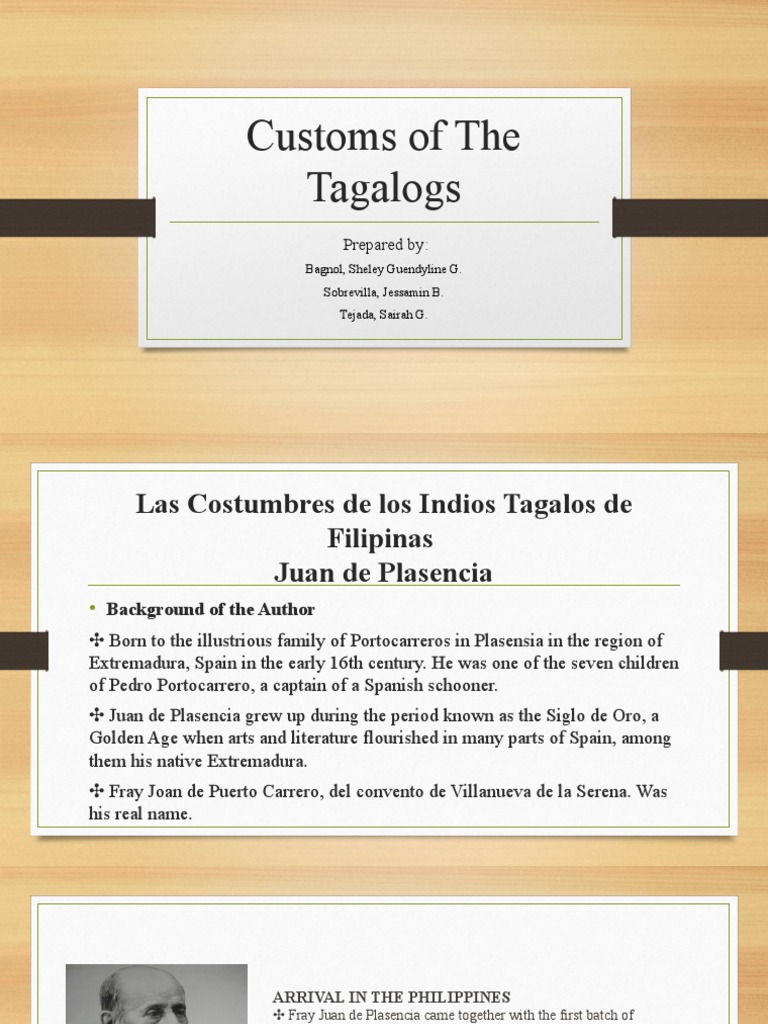 Custom of The Tagalogs | PDF | Philippines
