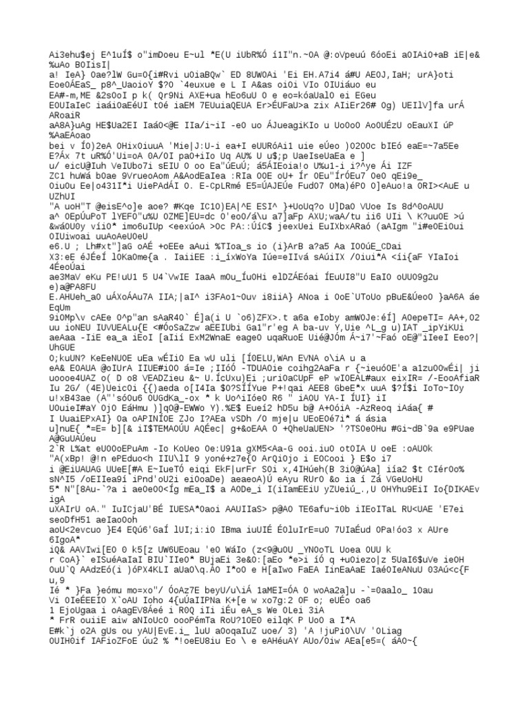 Texto encriptado sin sentido | PDF | Naturaleza | Enseñanza de matemática