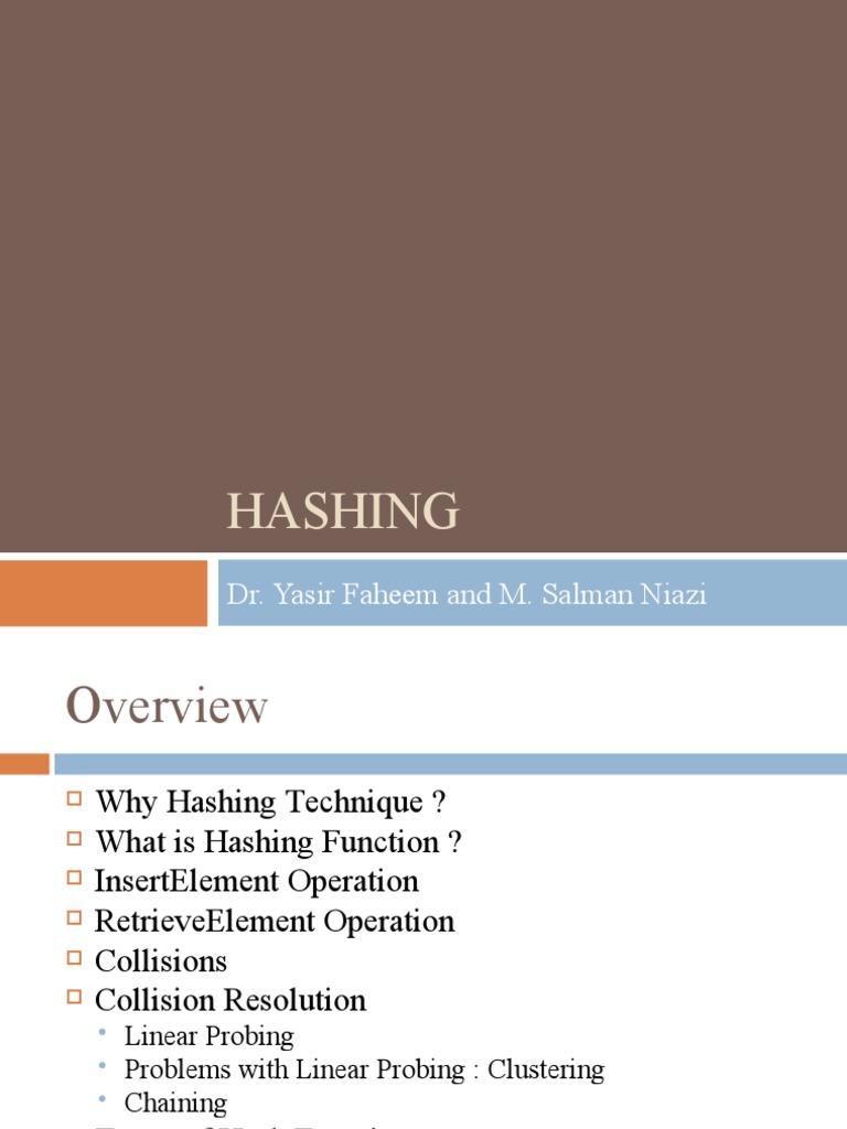 Hashing Pdf Array Data Structure Discrete Mathematics