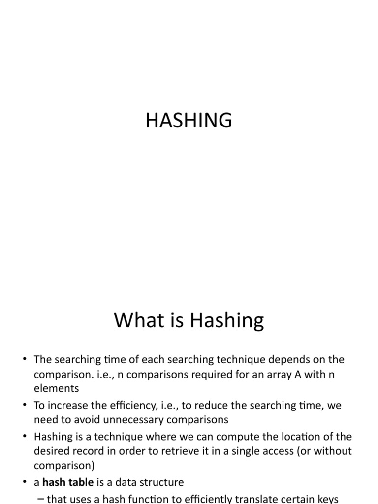 Lecture 14 Hashing | PDF | Database Index | Array Data Structure