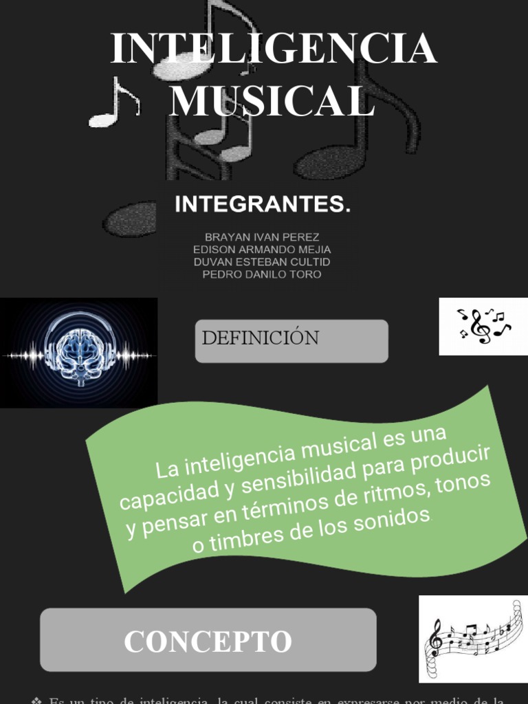 Definición y características de la inteligencia musical | PDF | Sonido ...