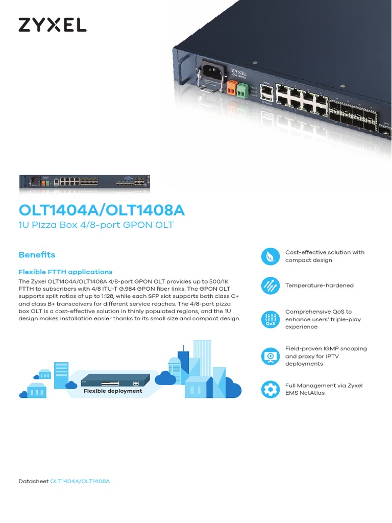 OLT1408A Datasheet 2 | PDF | Fiber To The X | Quality Of Service