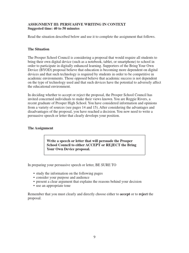 30-2 Persuasive Writing Assignment | PDF