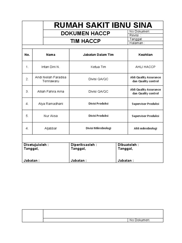 Haccp Sate Lilit | PDF