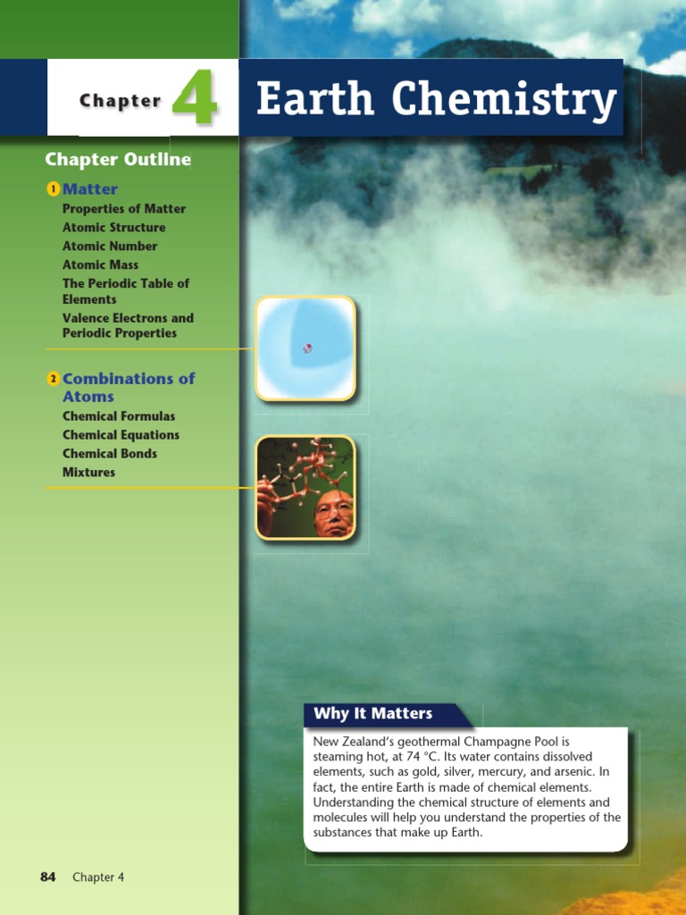 Holt MCD Earth Science Chapter 4 PDF | PDF | Atoms | Chemical Compounds