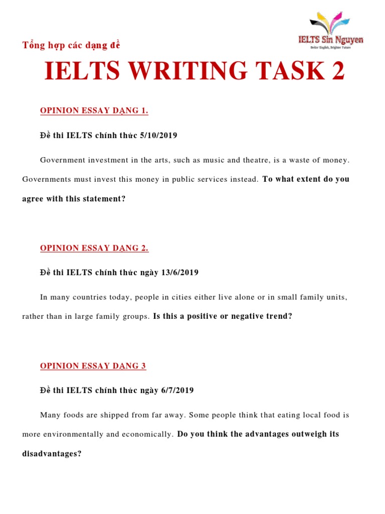 IELTS Writing Task 2 Guide | PDF | Wellness