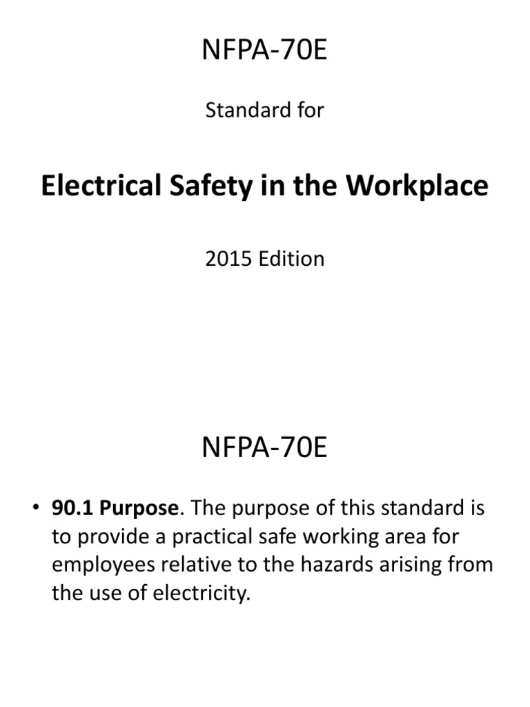 NFPA 70 E Training Manual-Training PDF | PDF | Personal Protective ...