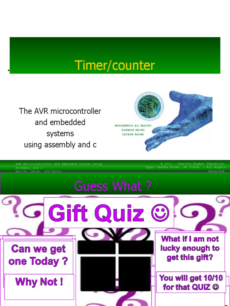 Timer/counter: The AVR Microcontroller and Embedded Systems Using Assembly and C | PDF ...