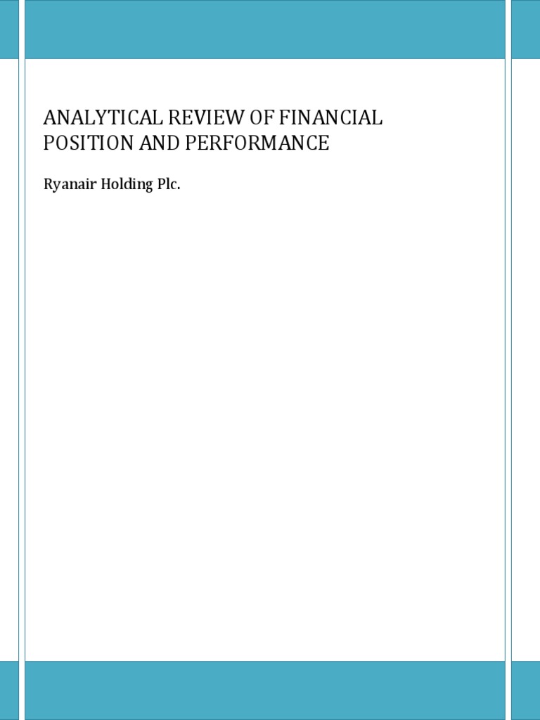 Rynair Financial Analysis - Sample Ratio Analysis Report PDF | PDF ...