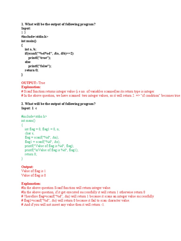 C Output Pdf Parameter Computer Programming Subroutine