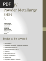 Pulverization Process in Powder Metallurgy | PDF | Mill (Grinding) | Alloy