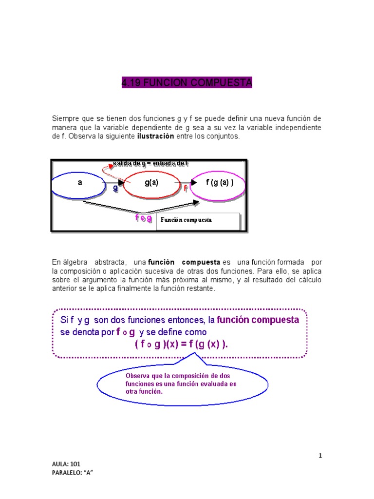 Funci Compuesta | PDF | Ciencia y matemáticas | Informática