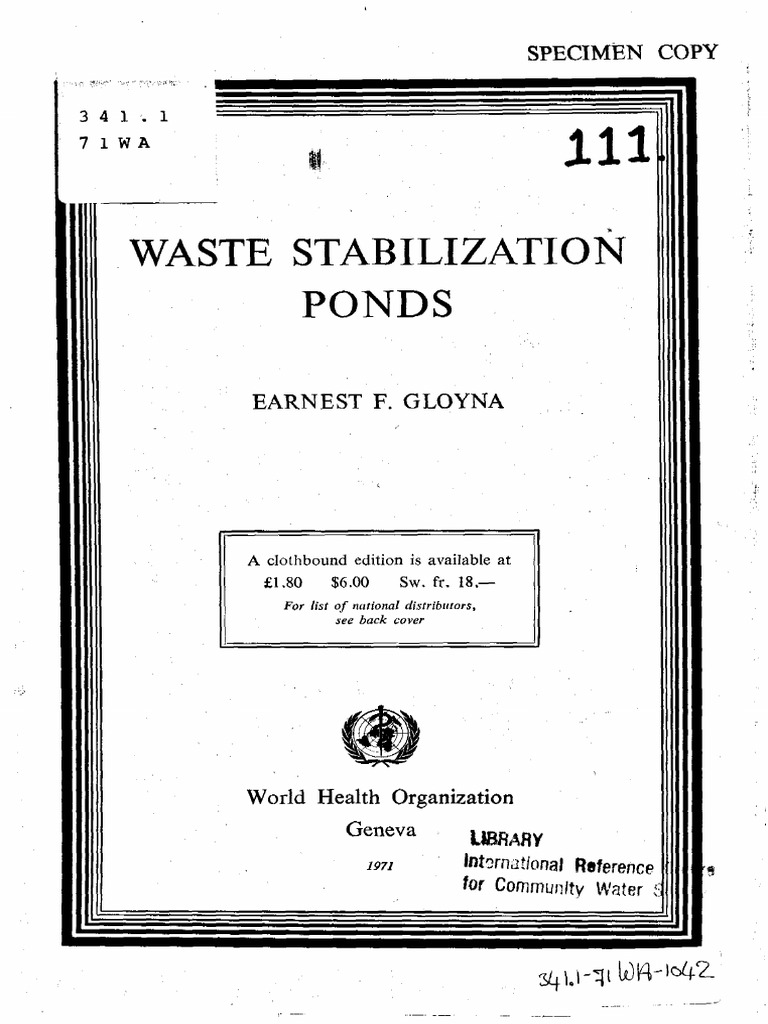 Waste Stabilization Pond | PDF | Sewage Treatment | Water Management