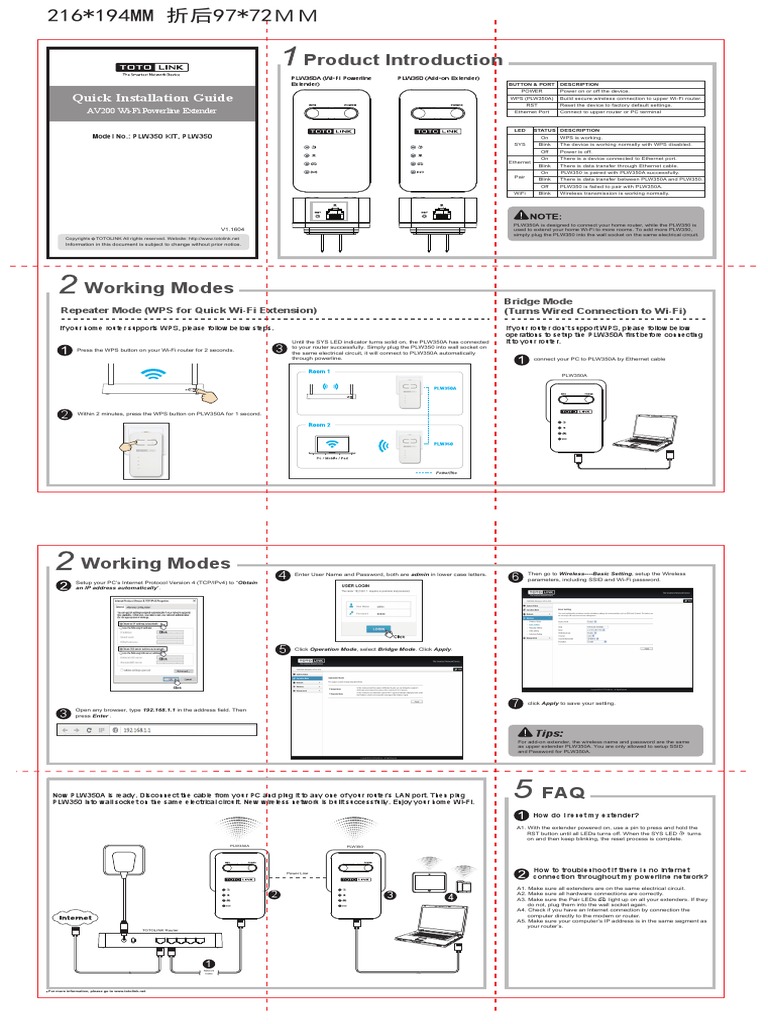 Product Introduction: Quick Installation Guide | PDF | Wi Fi | Network ...