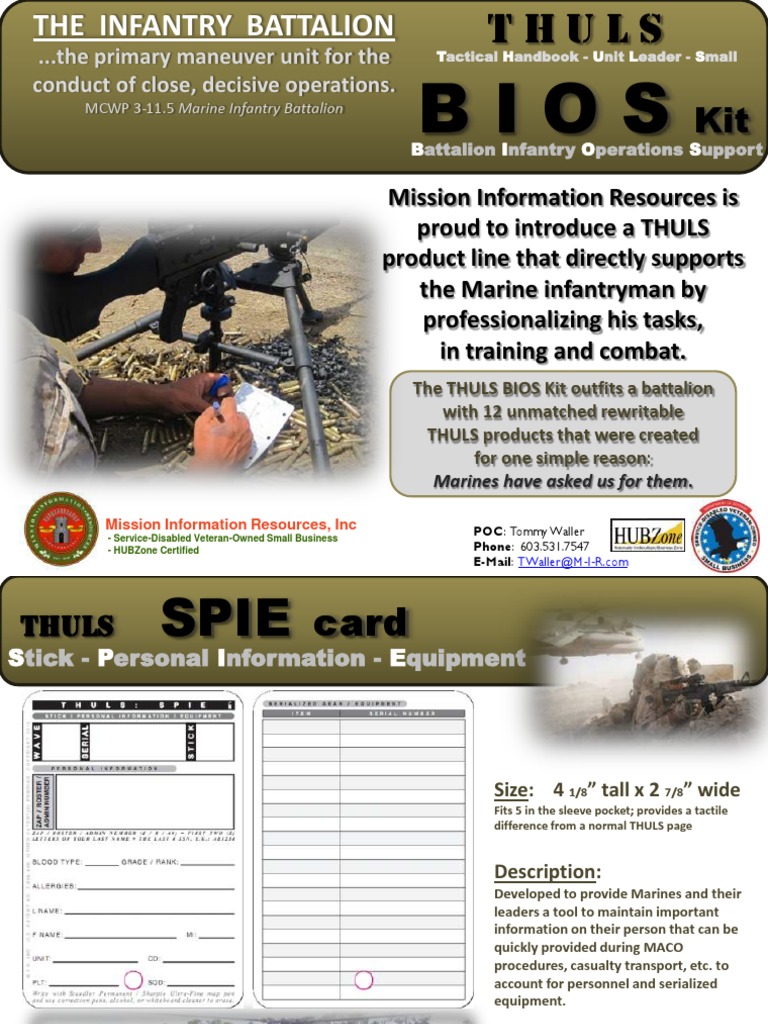Thuls Bios Kit | Download Free PDF | Platoon | Company (Military Unit)