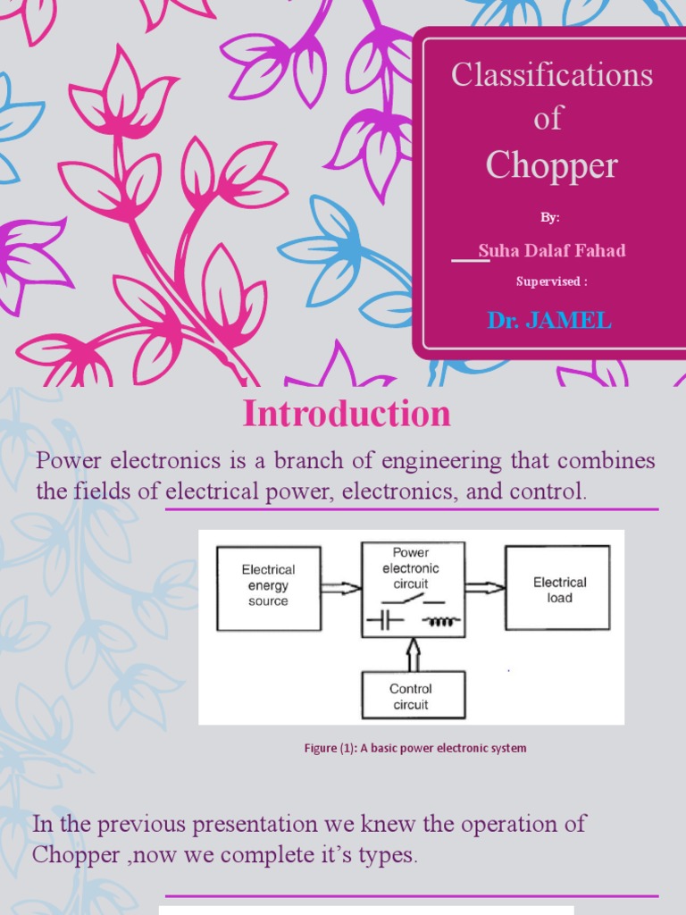Classifications of Chopper (Suha Dalaf) | PDF | Power Electronics ...