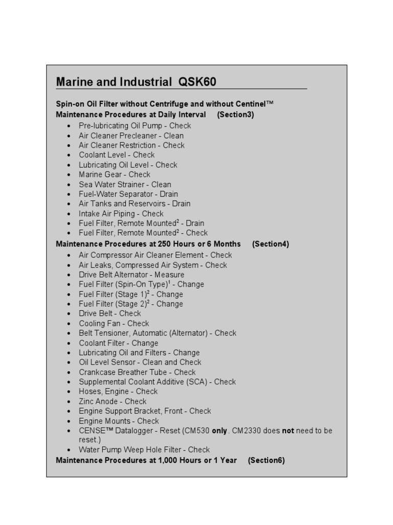Marine and Industrial qsk60 | PDF | Turbocharger | Pump