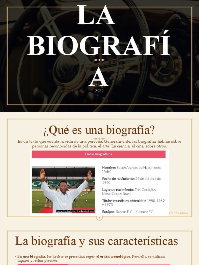 Partes y características de una biografía | PDF | Biografía